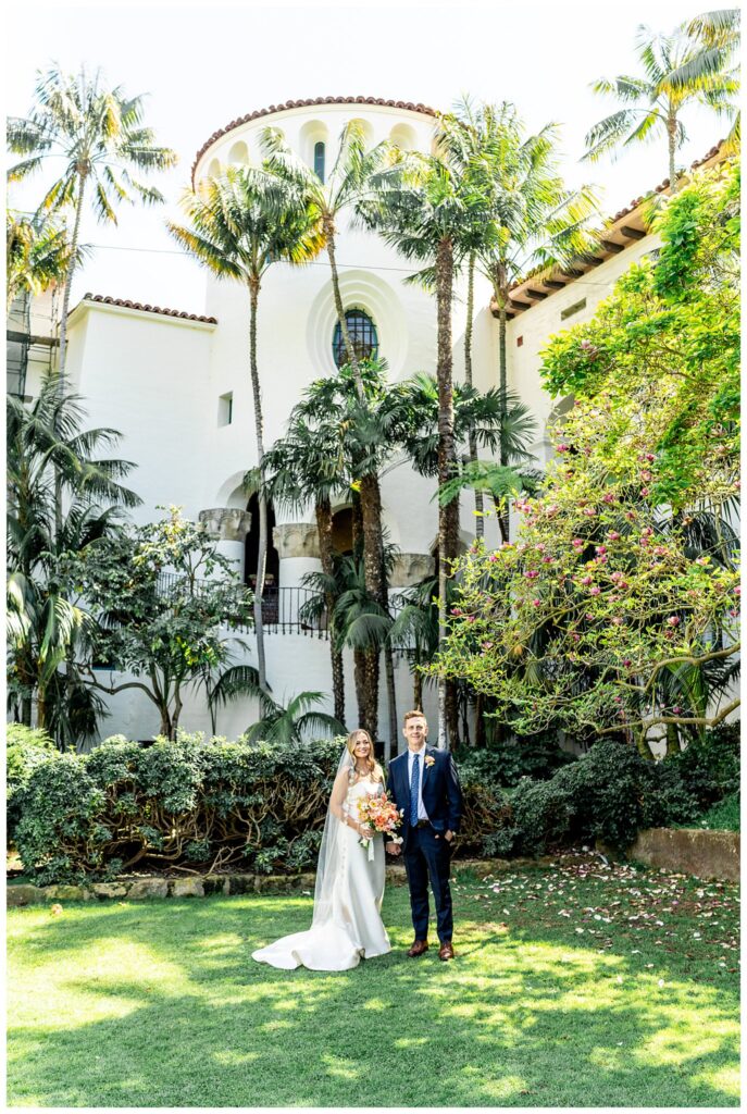 Santa Barbara Courthouse Palm Terrace Wedding Photos - leanamyraphotography.com
